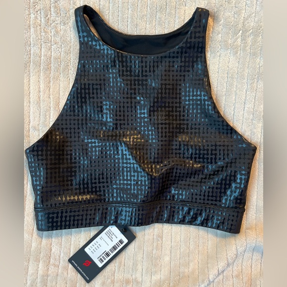 Peloton | Intimates & Sleepwear | Peloton Black Shimmer Sports Bra ...
